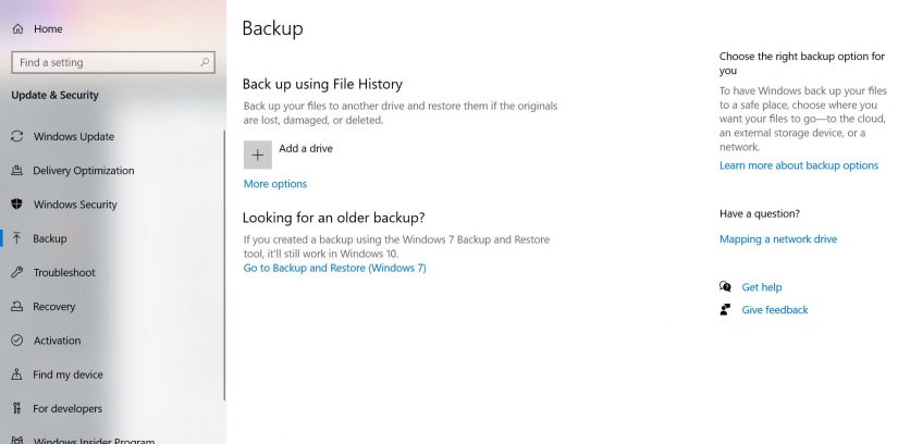 How to : Set up Automatic Backups on Windows 10 - Bobland : Techniques