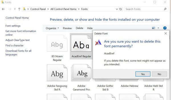 How to Install and Manage Fonts in Windows 10 - Bobland : Techniques