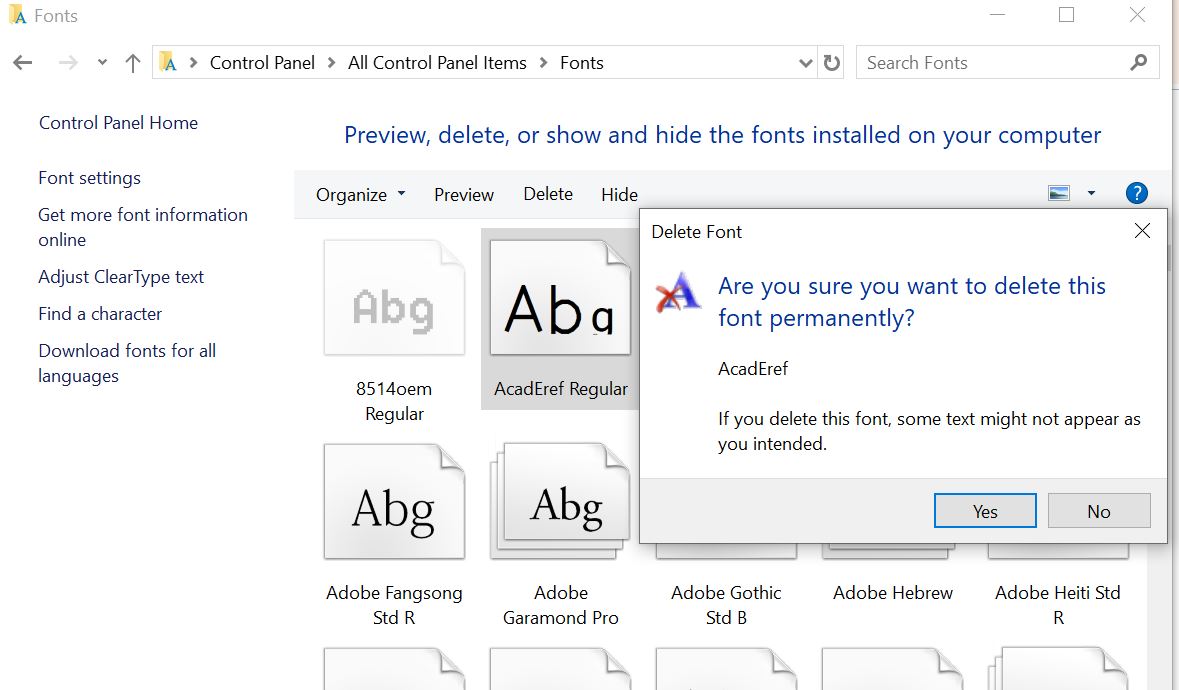How to Install and Manage Fonts in Windows 10 - Bobland : Techniques